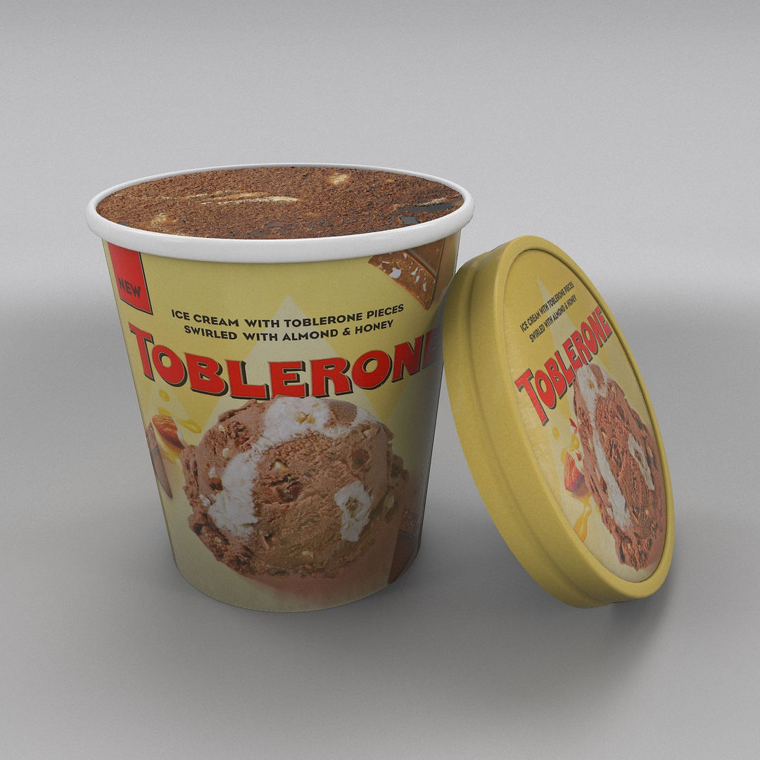 Ice cream Toblerone 3D - TurboSquid 2021955