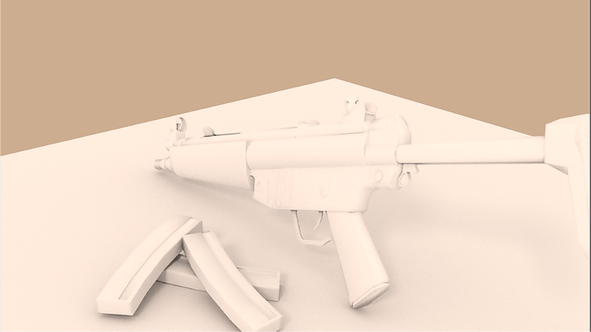 HK mp5 low poly 3D 모델 - TurboSquid 1976828