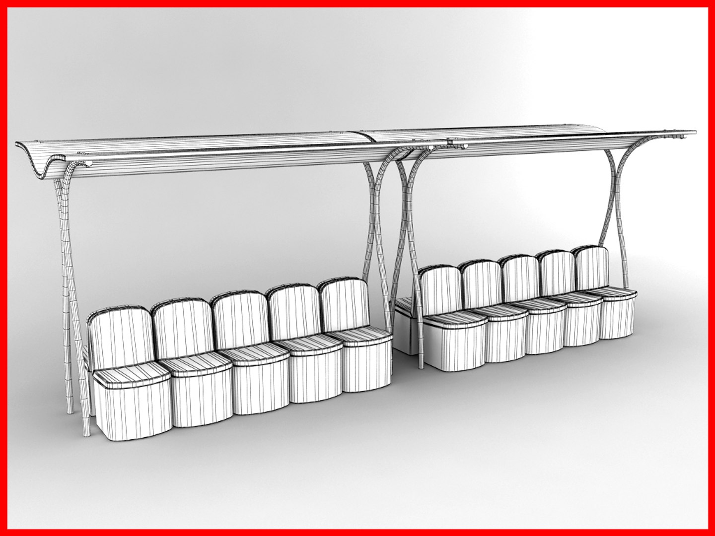Reserve Bench 3d Model