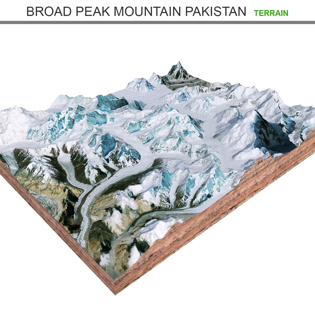Broad Peak Mountain Pakistan 3D Model - TurboSquid 2061379