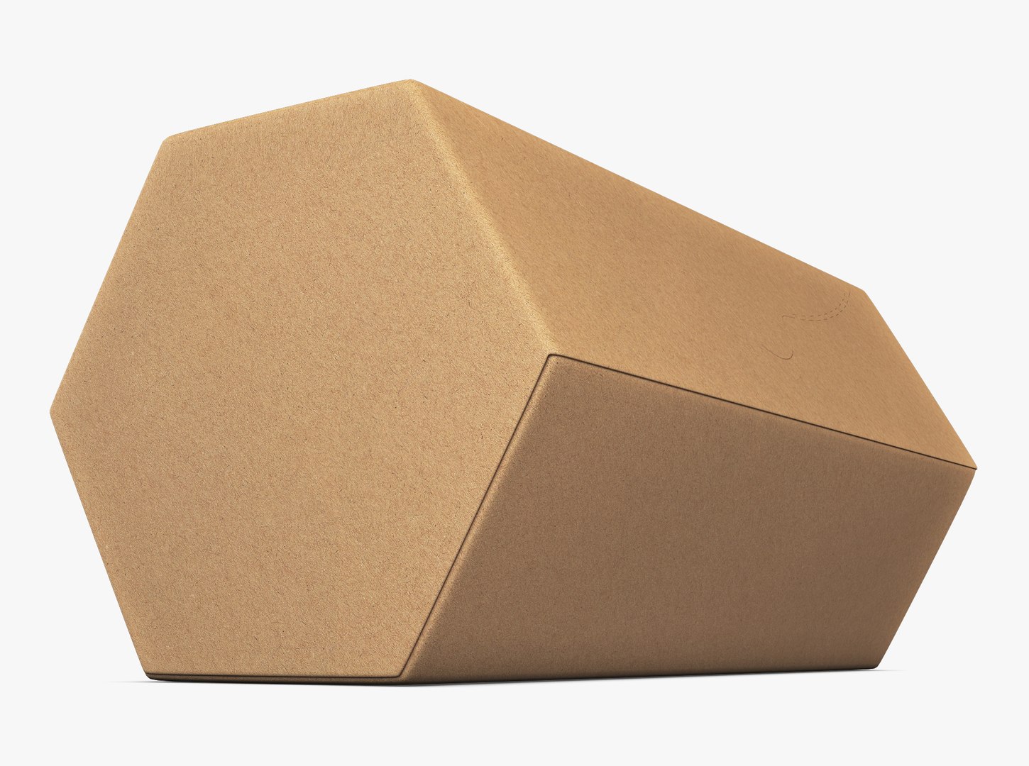 Package Cardboard Hexagon Box M 1 3D Model - TurboSquid 2147075