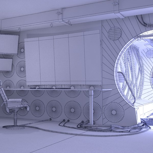 3D laboratory rooms corridor - TurboSquid 1304458