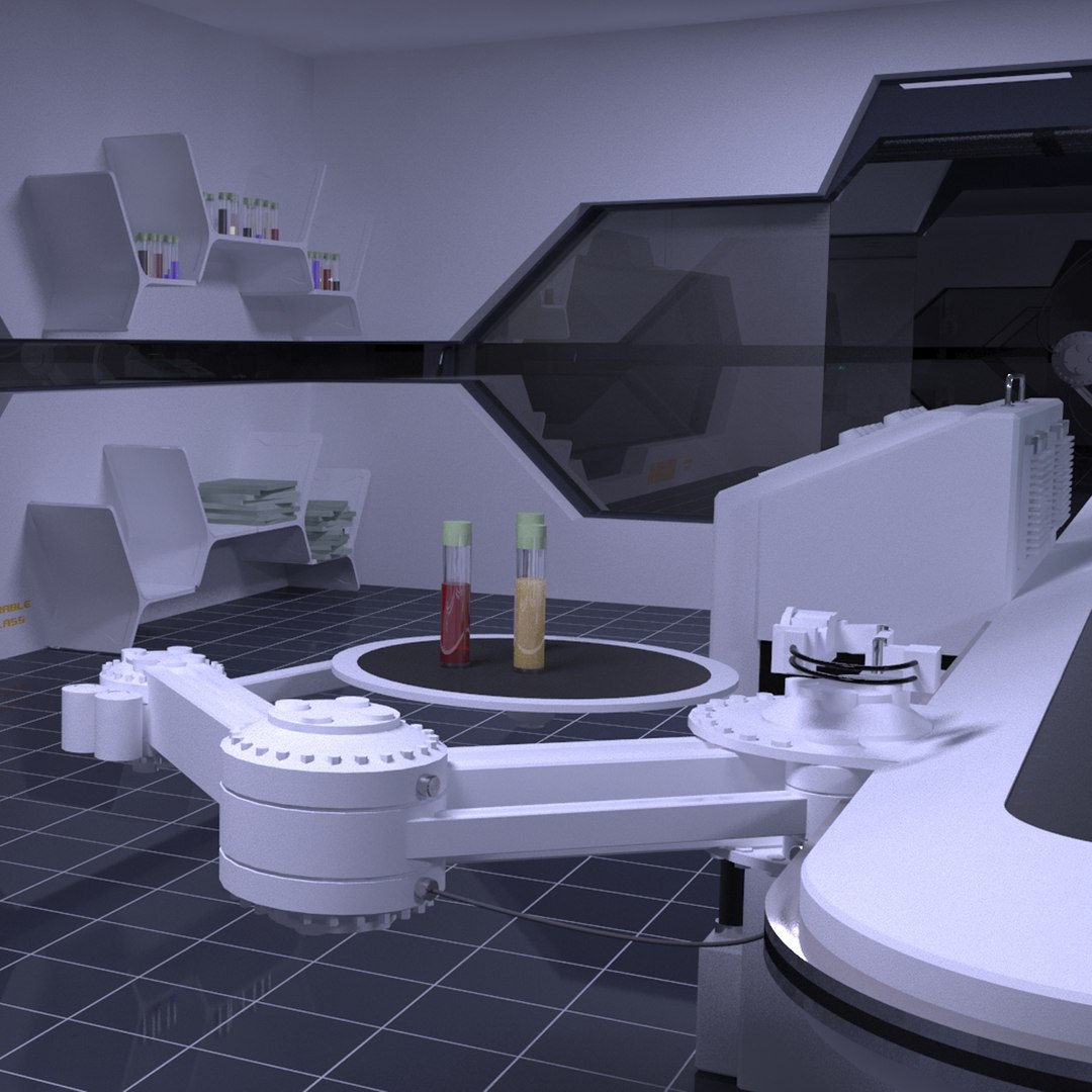 3D Laboratory Rooms Corridor - TurboSquid 1304458