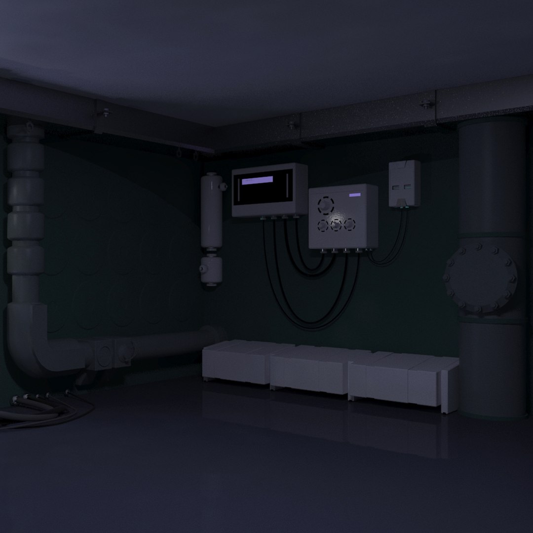 3D Laboratory Rooms Corridor - TurboSquid 1304458