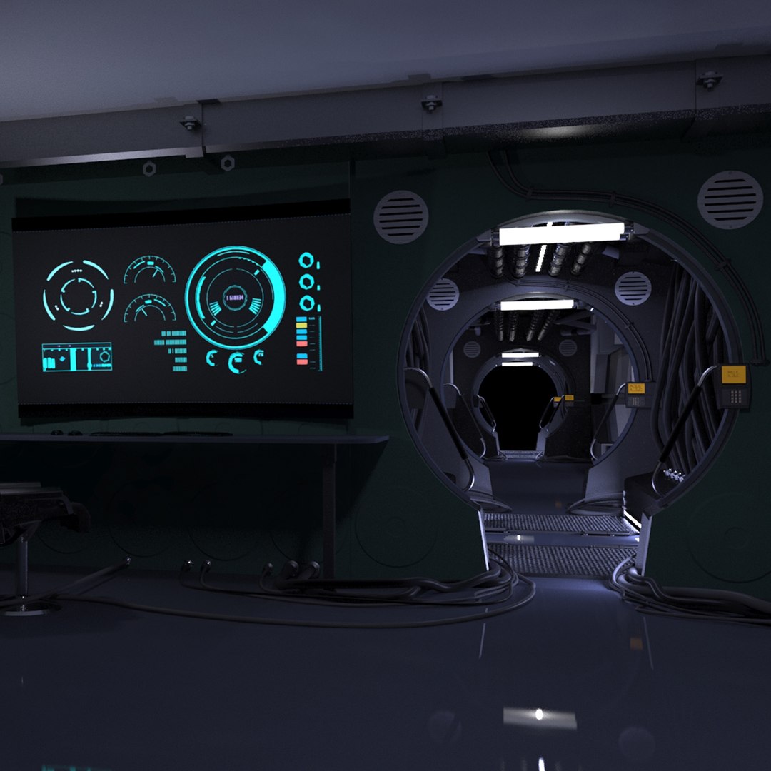 3D Laboratory Rooms Corridor - TurboSquid 1304458