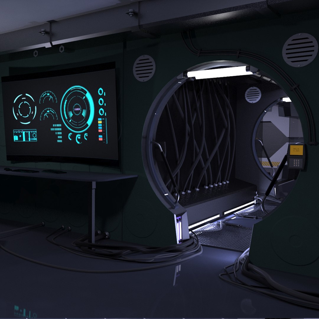 3D Laboratory Rooms Corridor - TurboSquid 1304458