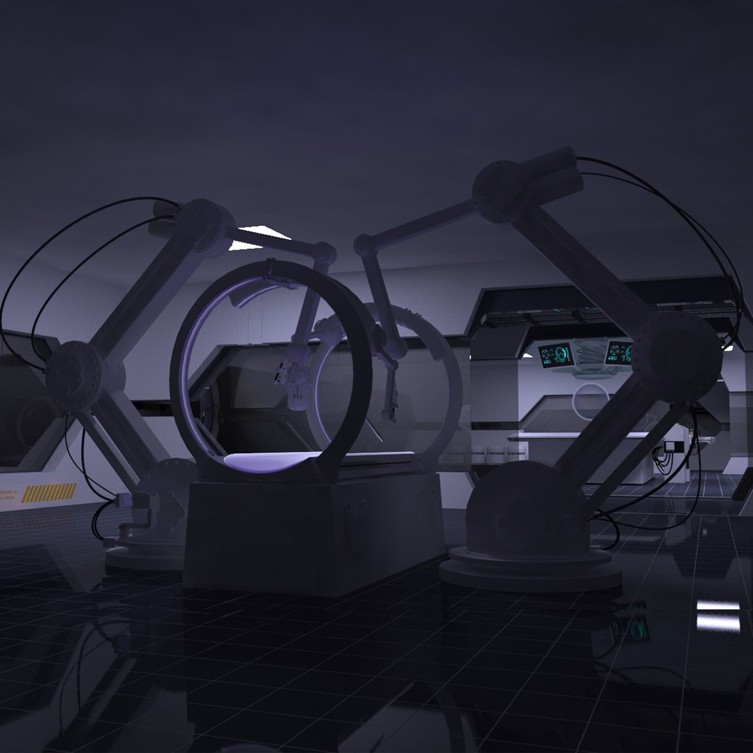 3D Laboratory Rooms Corridor - TurboSquid 1304458