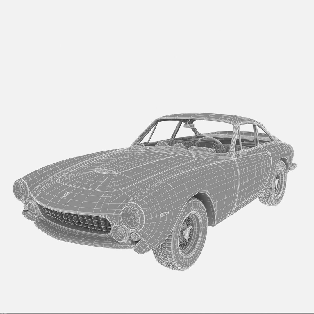 3D Retro Classic Car Model - TurboSquid 2414686