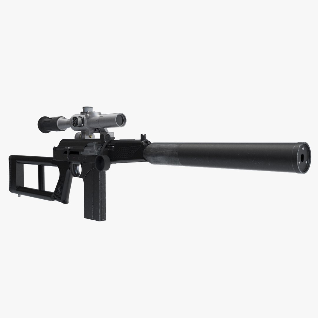 sniper rifle vsk-94 3d max