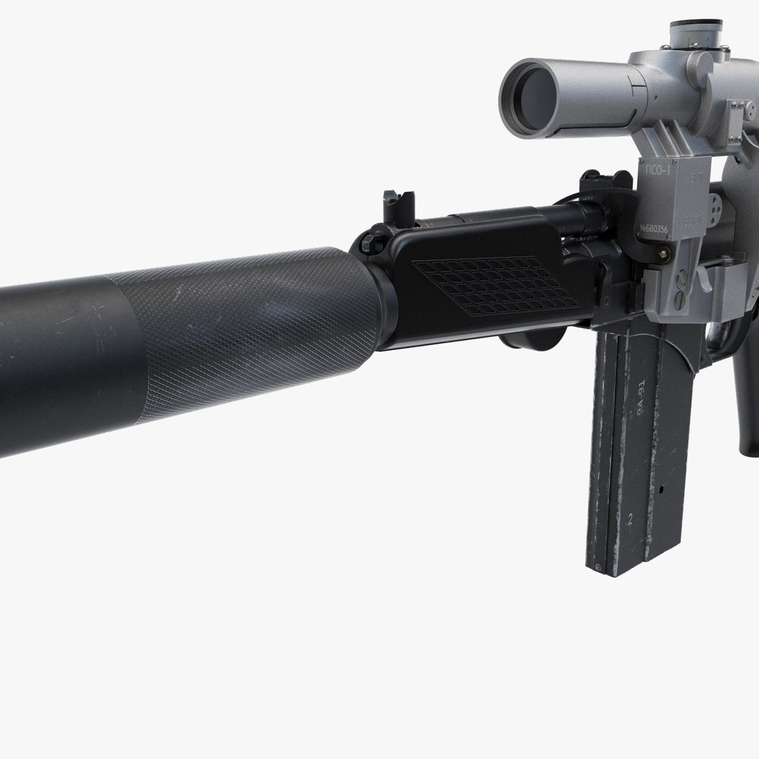 Sniper Rifle Vsk-94 3d Max