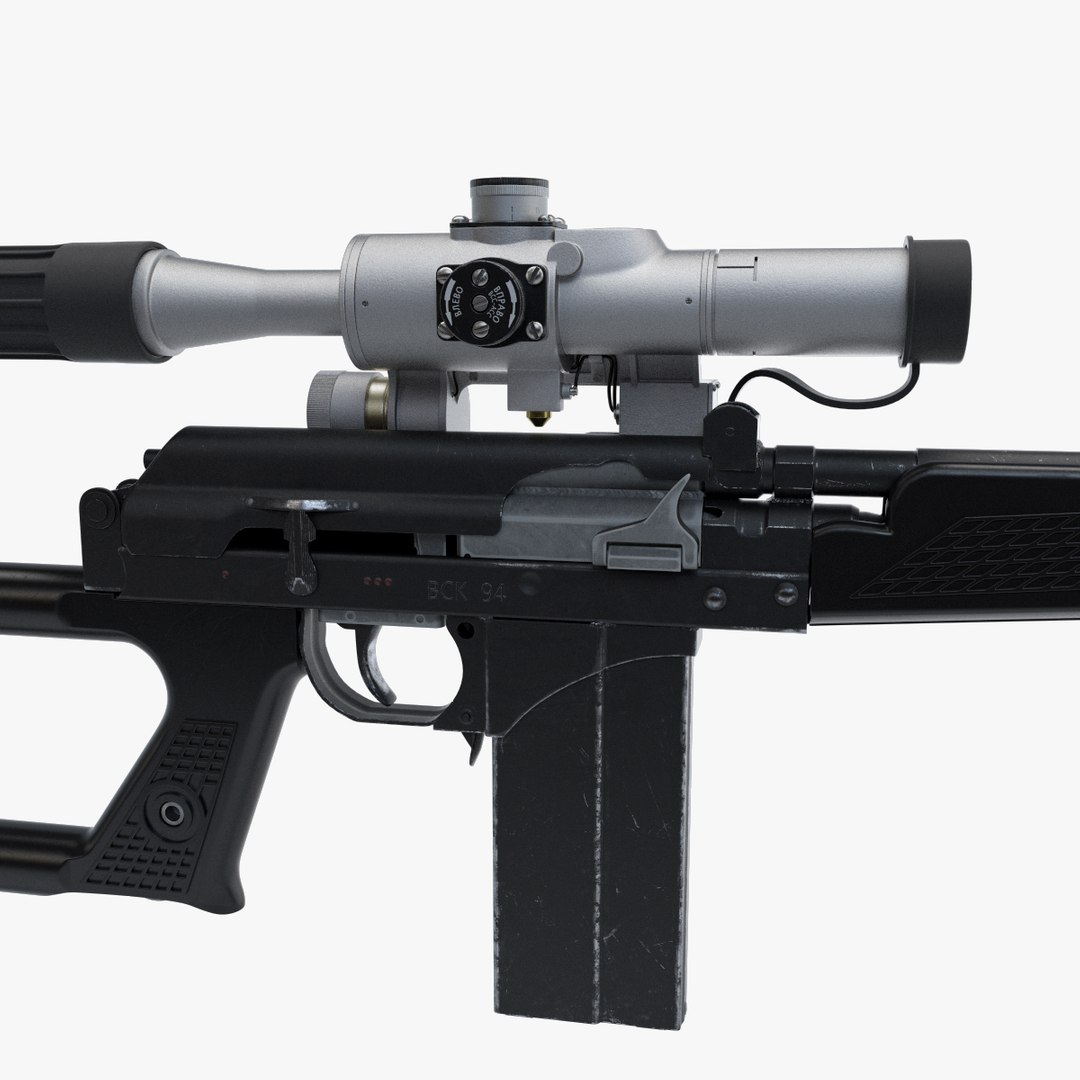 Sniper Rifle Vsk-94 3d Max