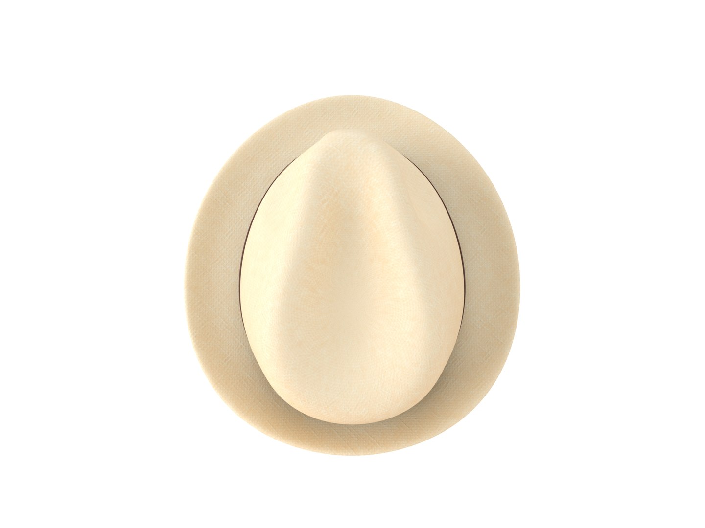3D White Fedora Hat Model - TurboSquid 1773125
