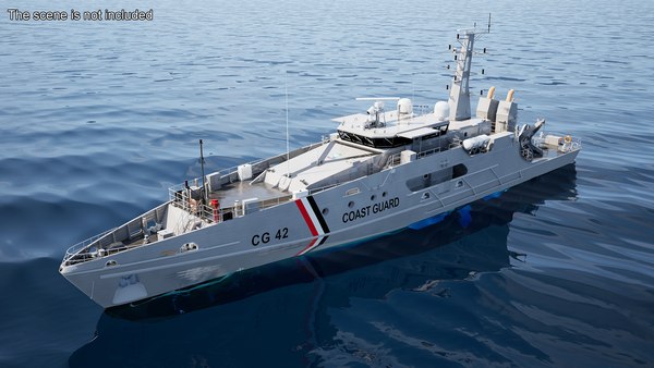 3D модель Патрульный катер TTS Scarborough CG42 - TurboSquid 2111794