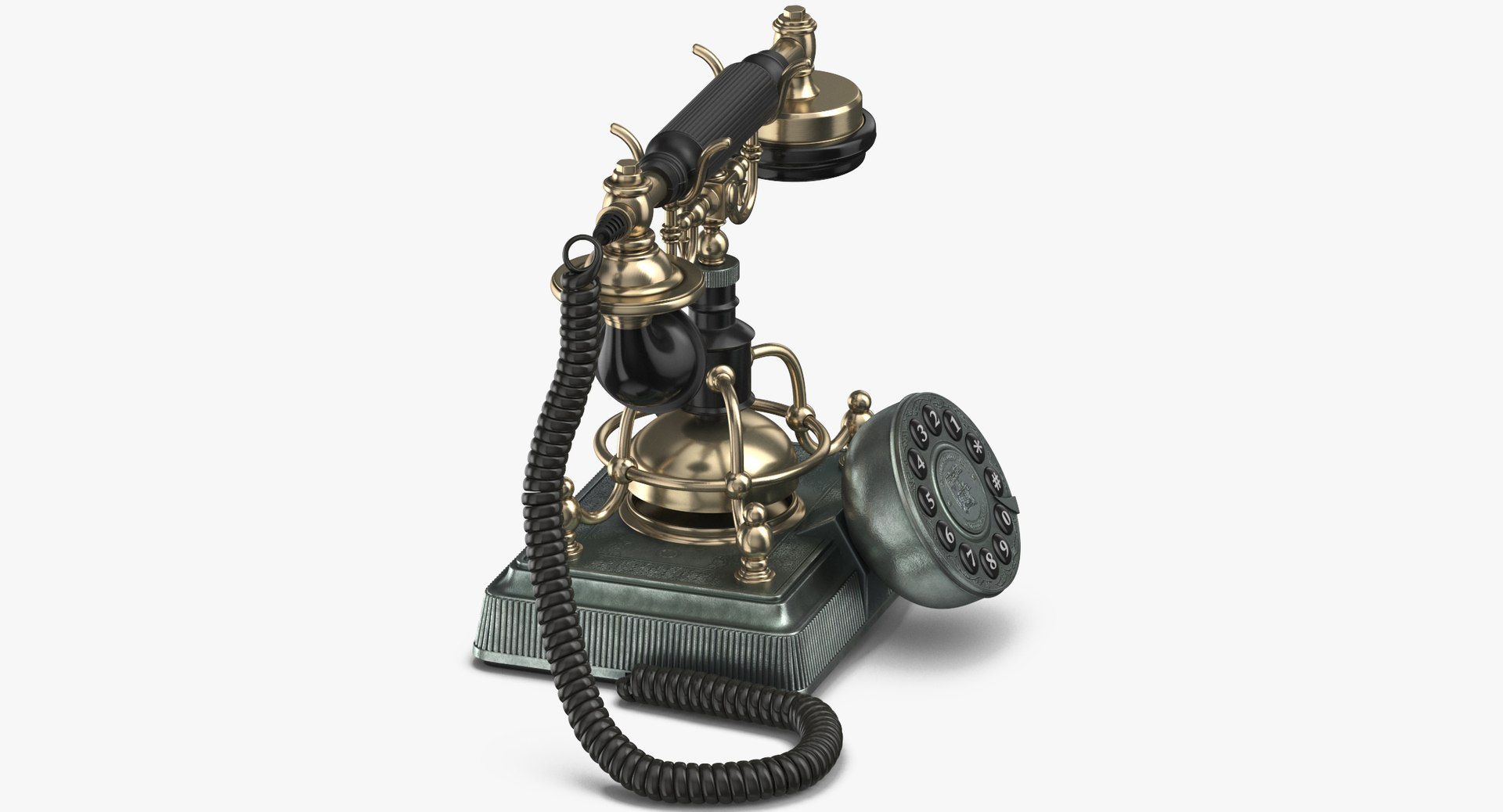 Retro Phone 3D Model - TurboSquid 1320664