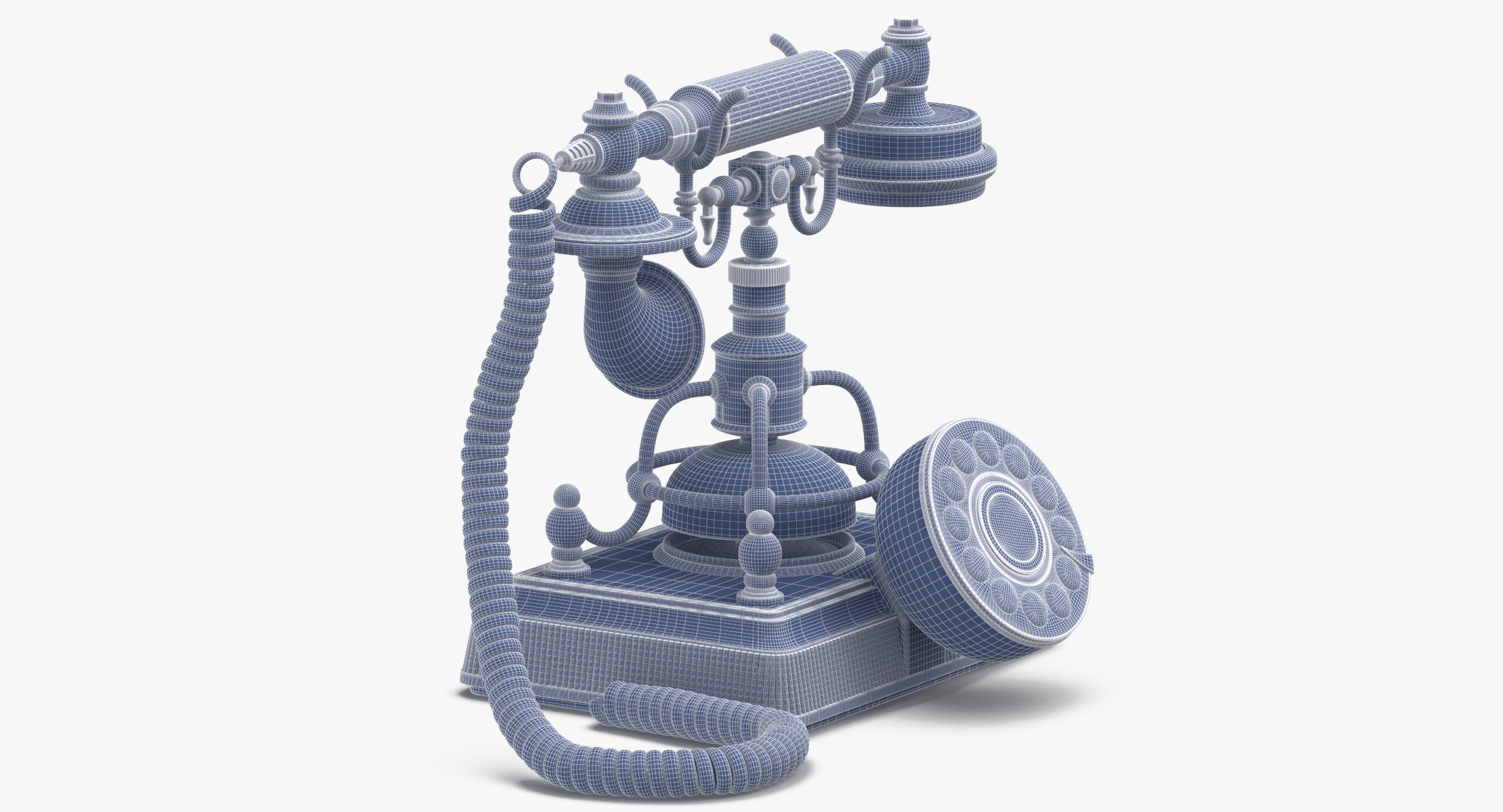 Retro phone 3D model - TurboSquid 1320664