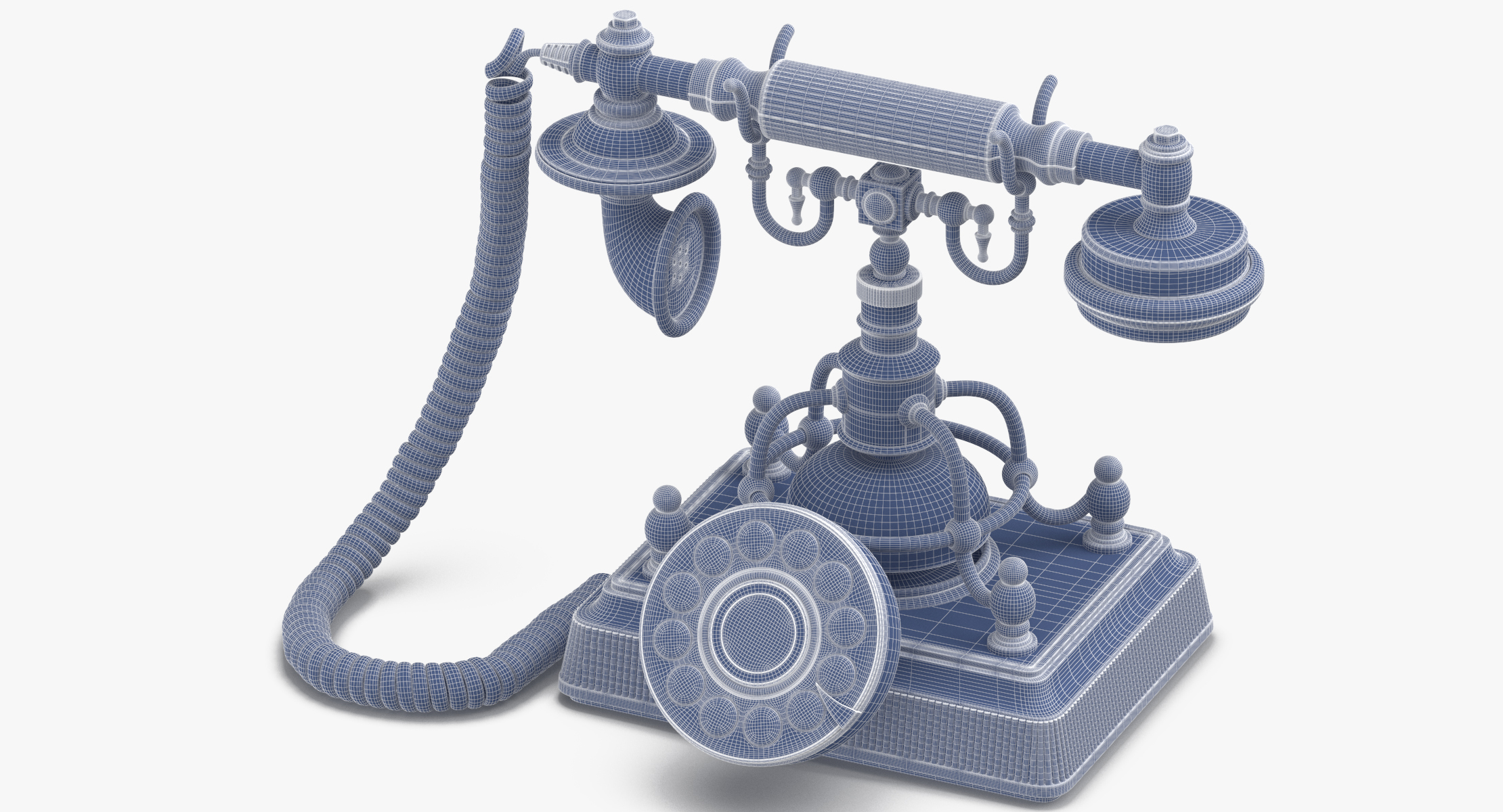 Retro phone 3D model - TurboSquid 1320664
