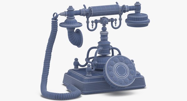 Retro phone 3D model - TurboSquid 1320664