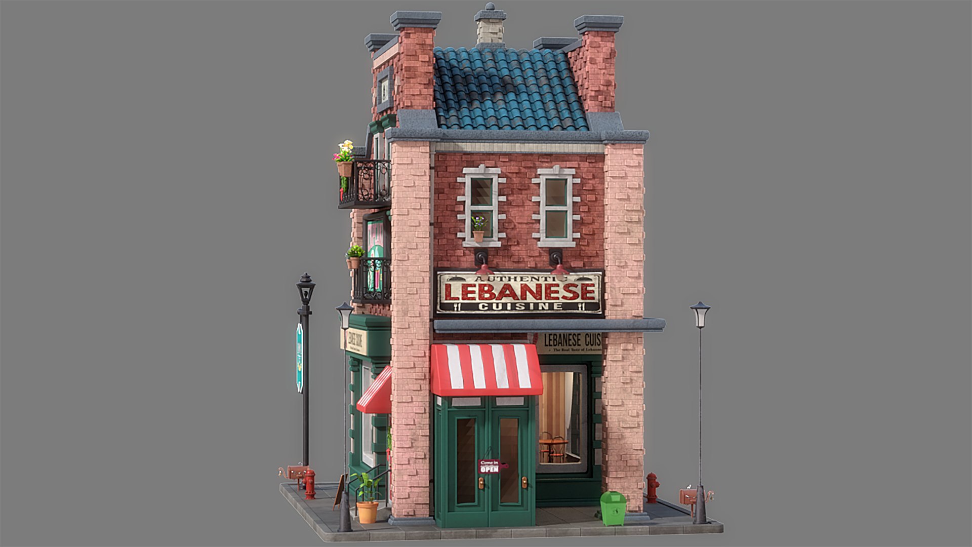 3D Model Cartoon House 11 - TurboSquid 2154231