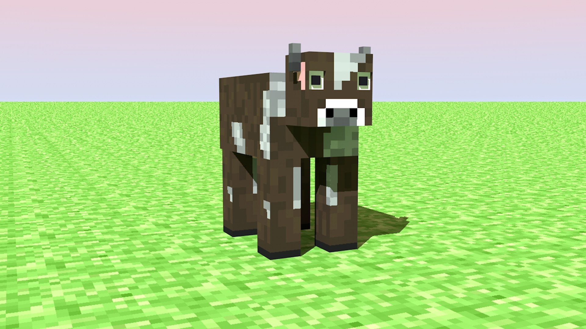 3d Model Cow Minecraft