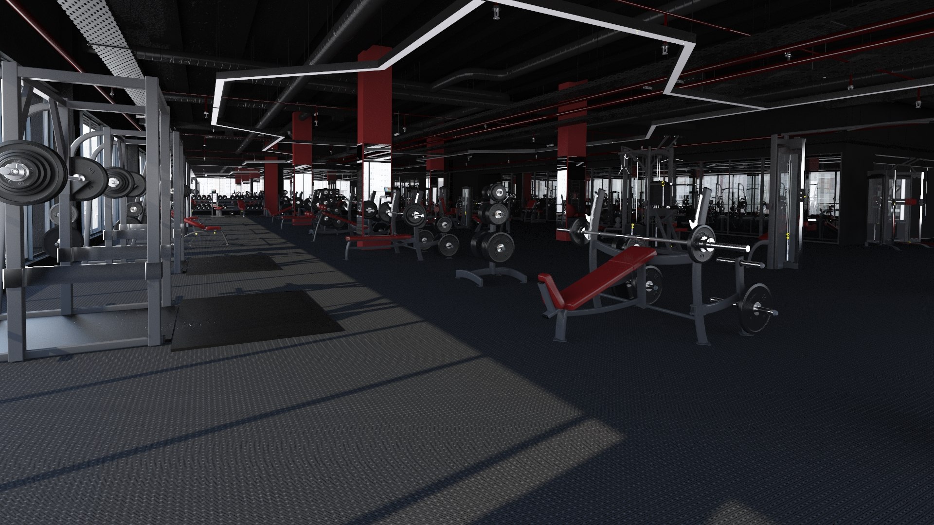Gym 3D model - TurboSquid 2016917