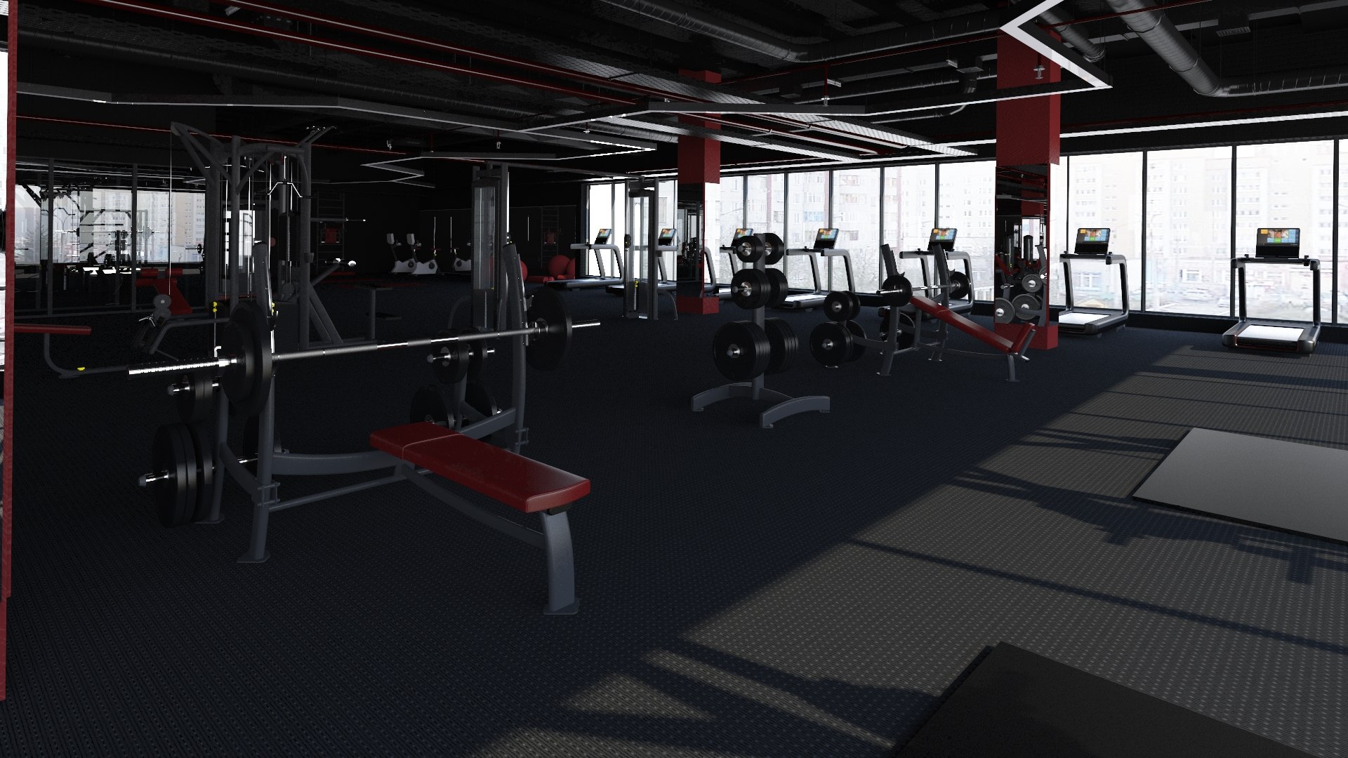 Gym 3D model - TurboSquid 2016917