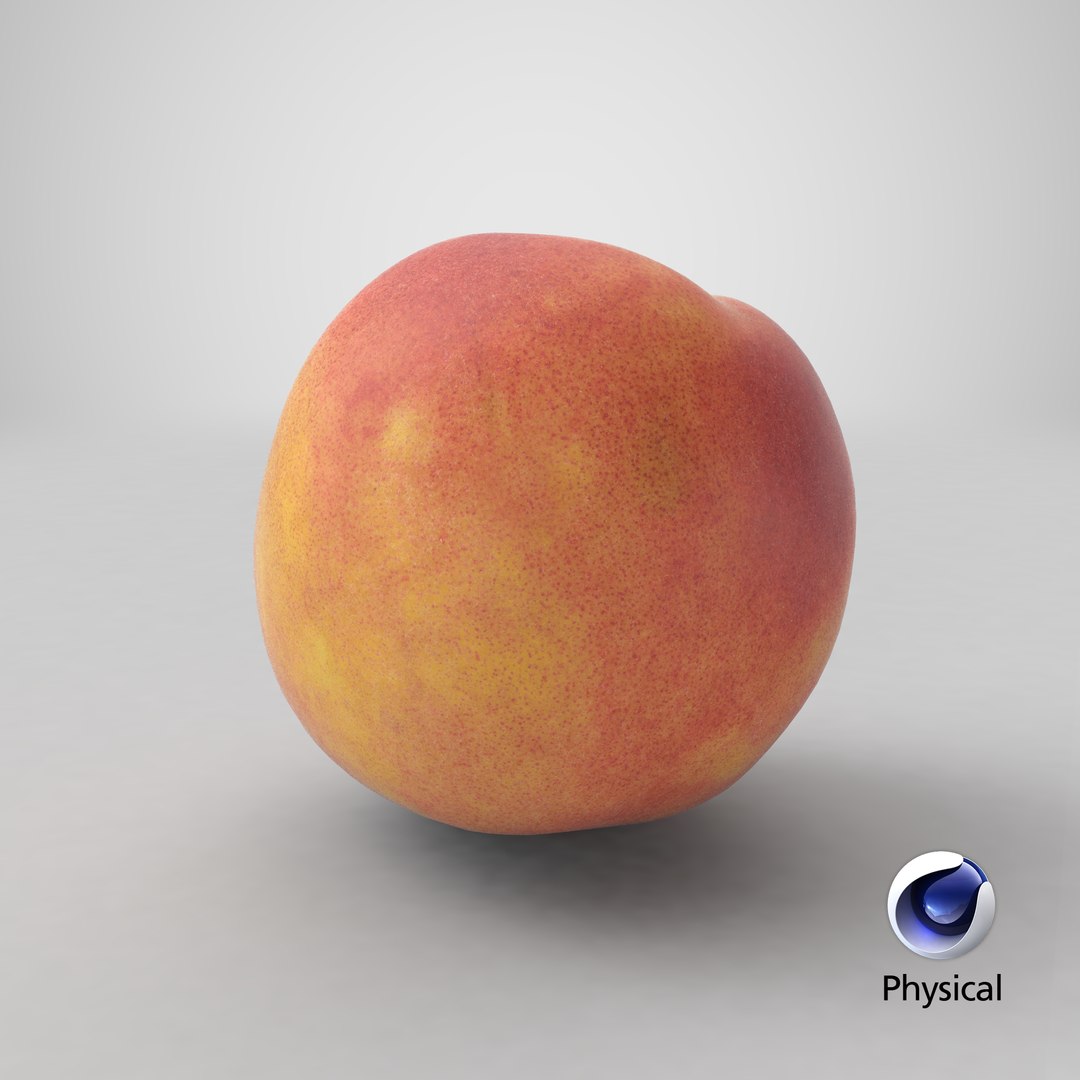 3D Peach 05 Model - TurboSquid 1451813