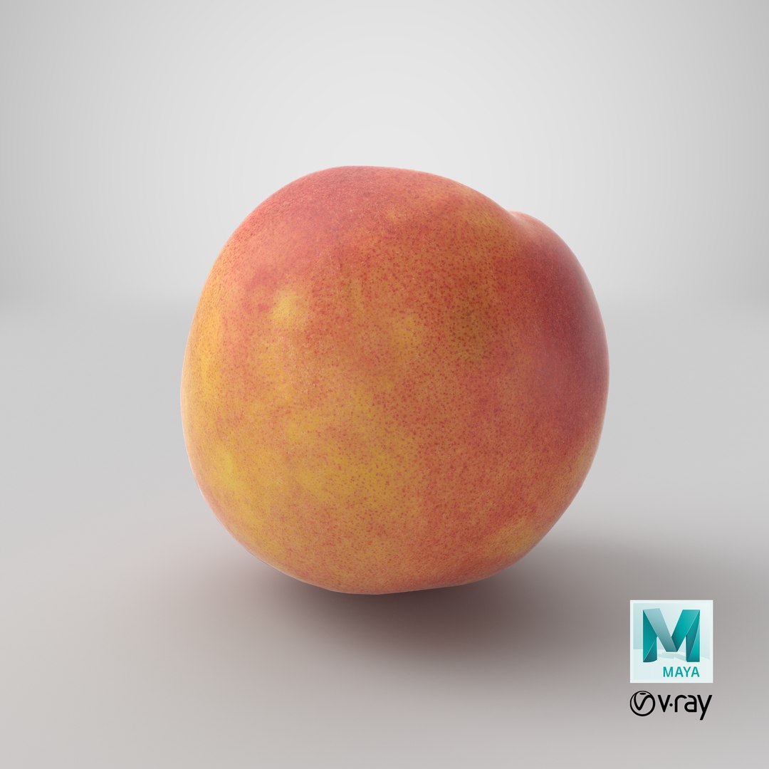 3D Peach 05 Model - TurboSquid 1451813
