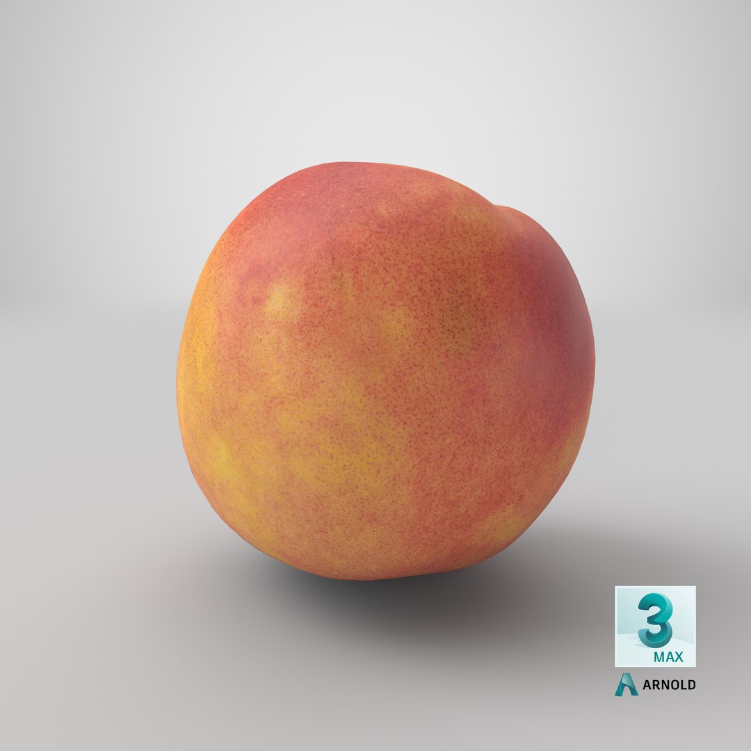 3D Peach 05 Model - TurboSquid 1451813