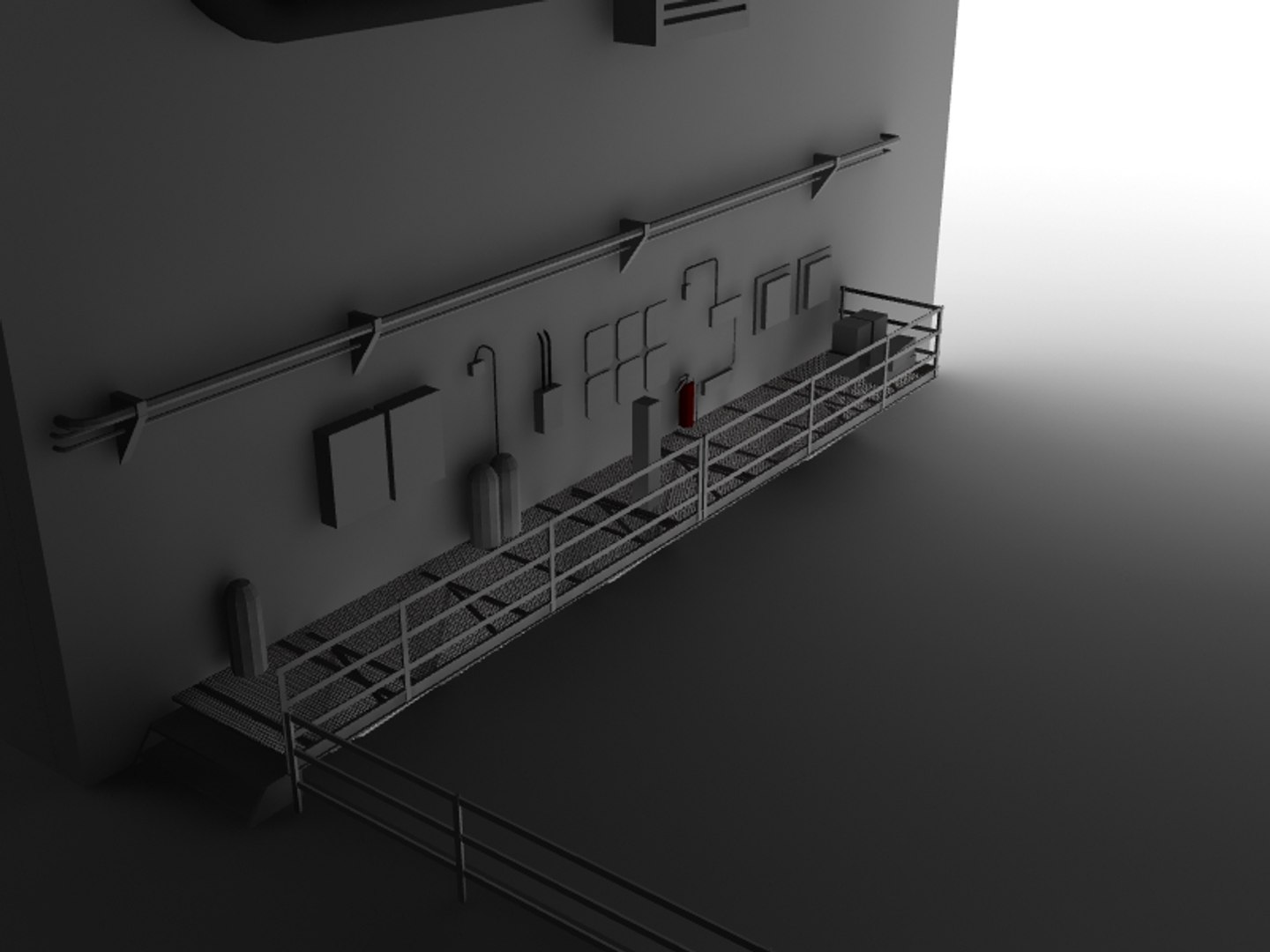 3d model docking hanger