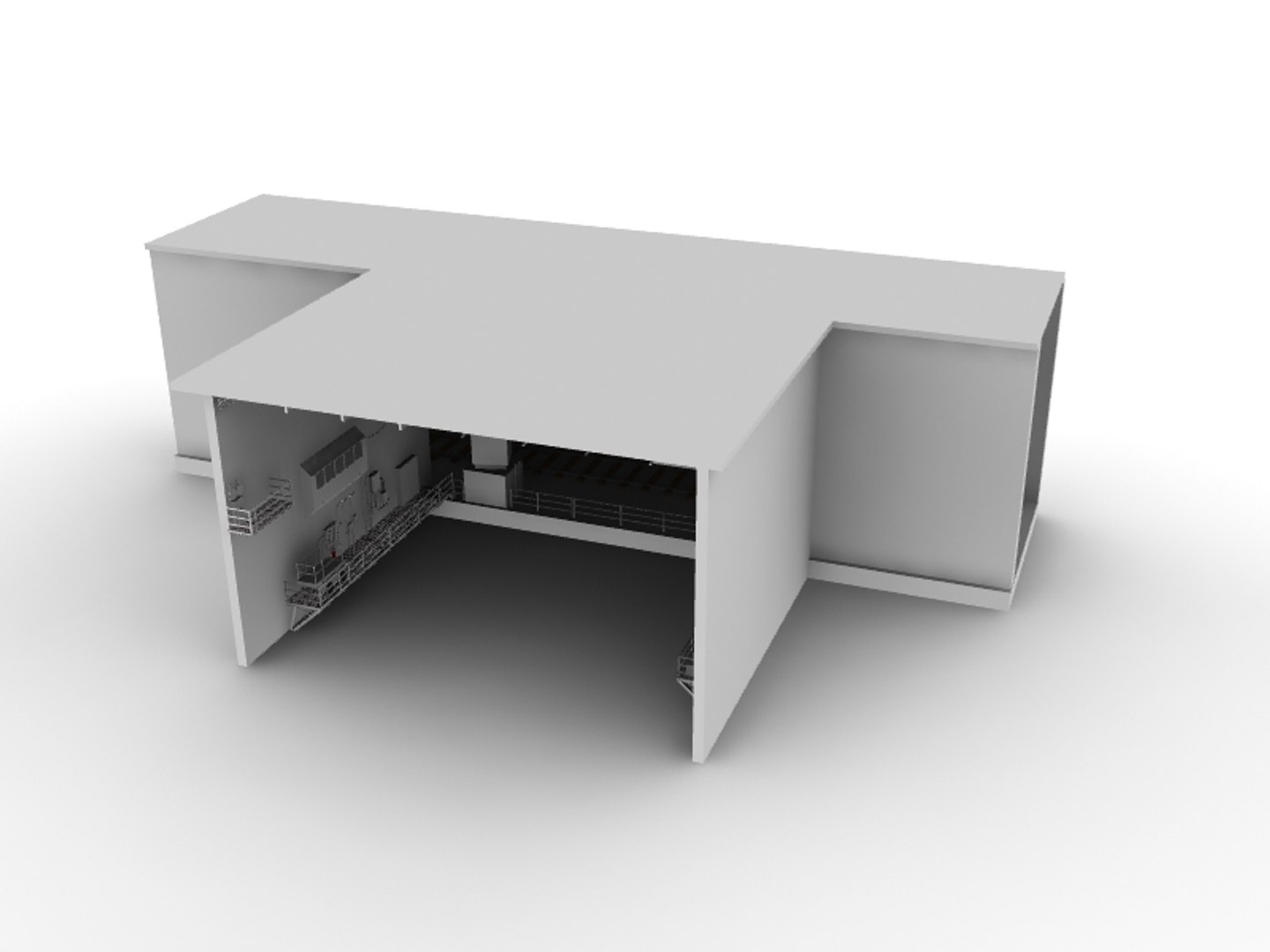 3d model docking hanger
