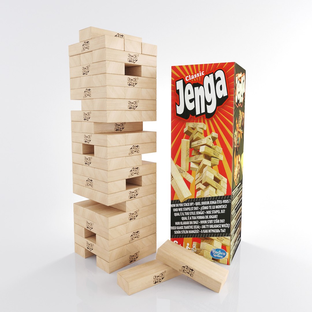 3d Jenga Wooden Bars