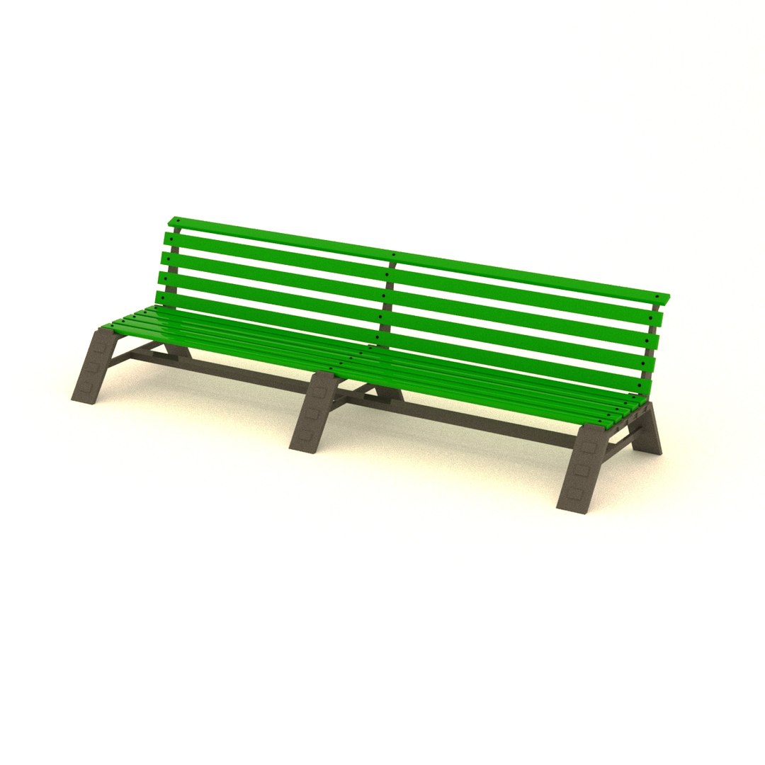 3d bench design model