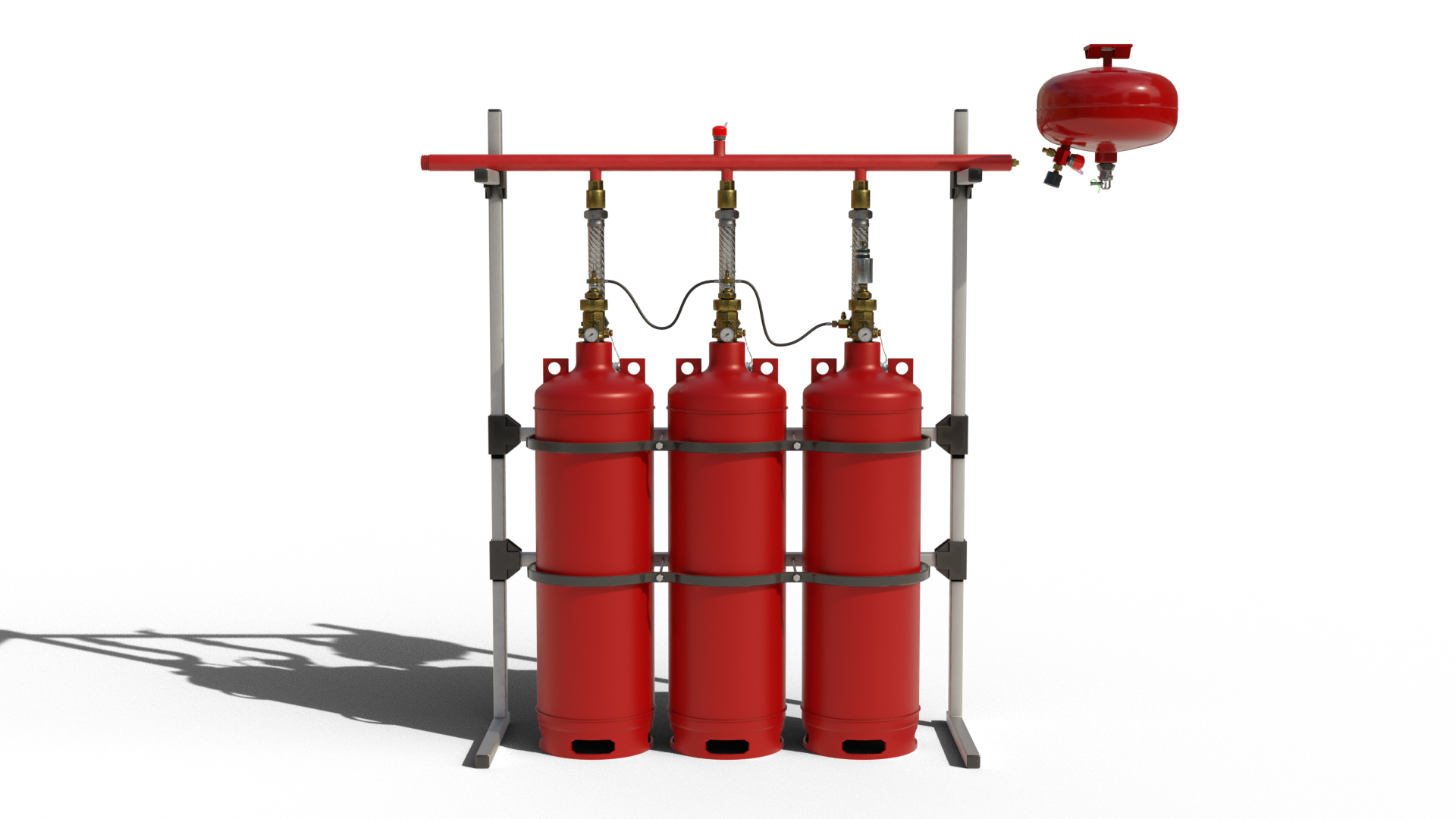 3D Gas Fire Extinguishing System Model - TurboSquid 1867065