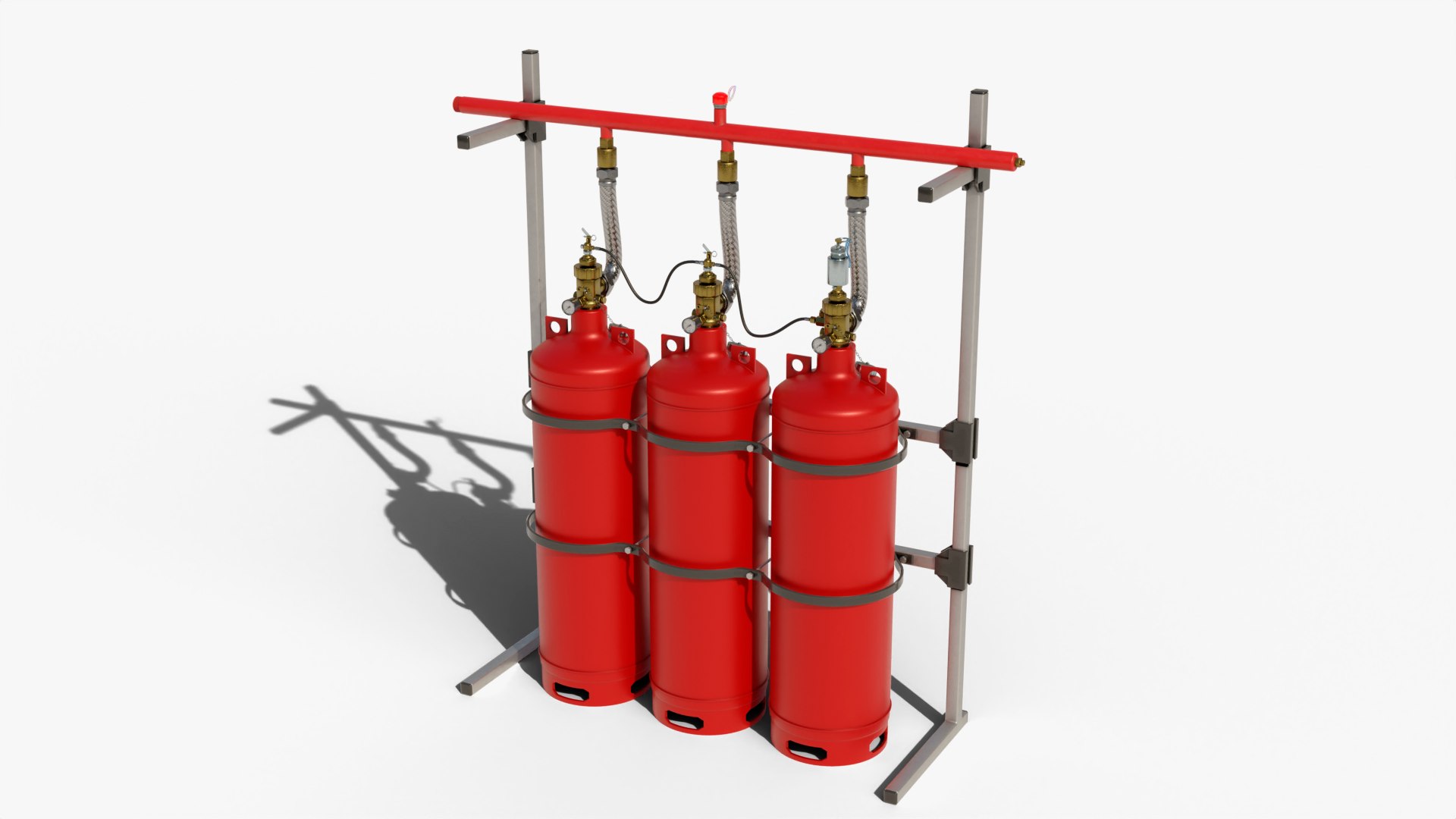 3D Gas Fire Extinguishing System Model - TurboSquid 1867065
