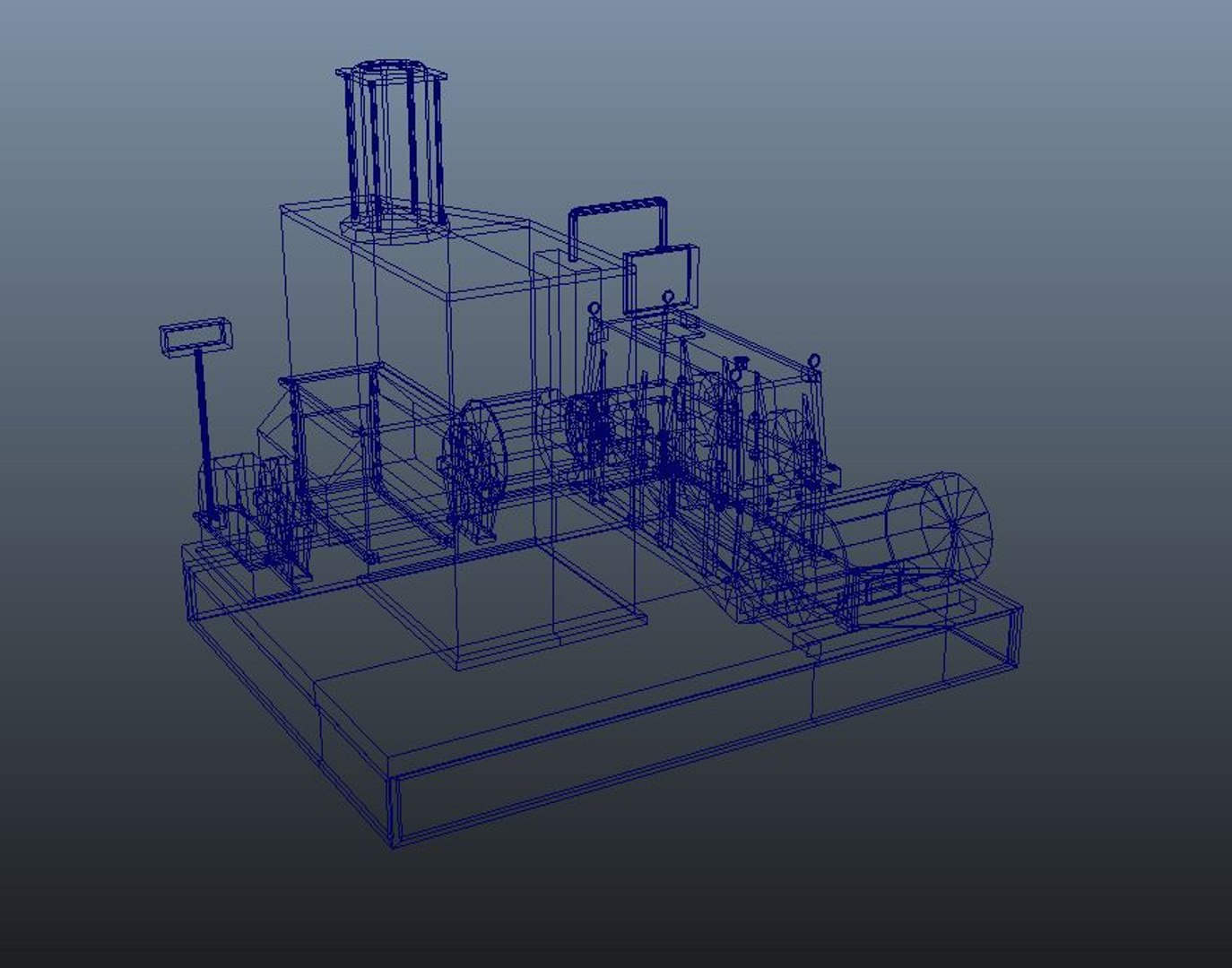 3d Model Industrial Mixing Machine