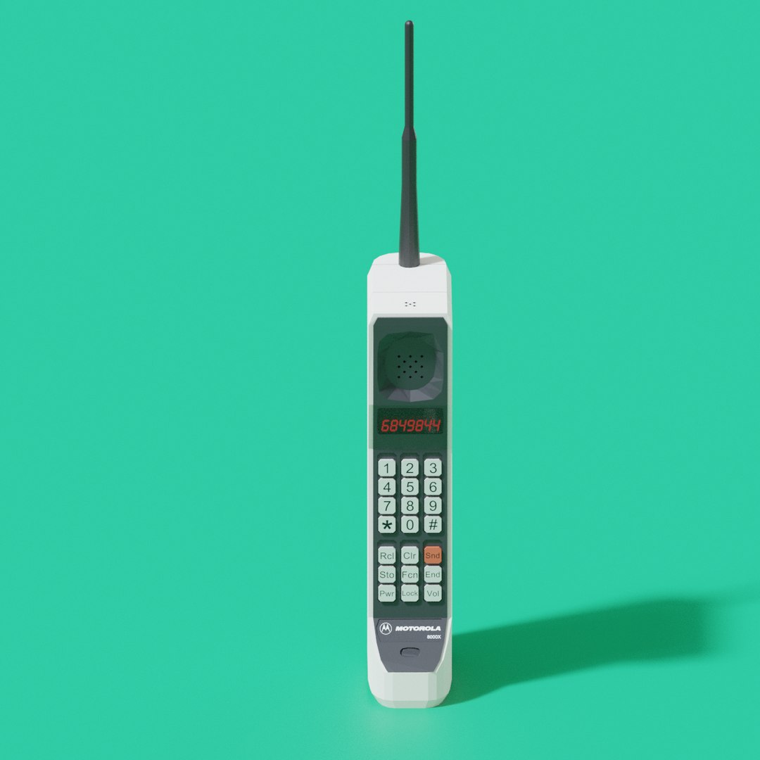 Dynatac 8000x 3D Model - TurboSquid 1553725