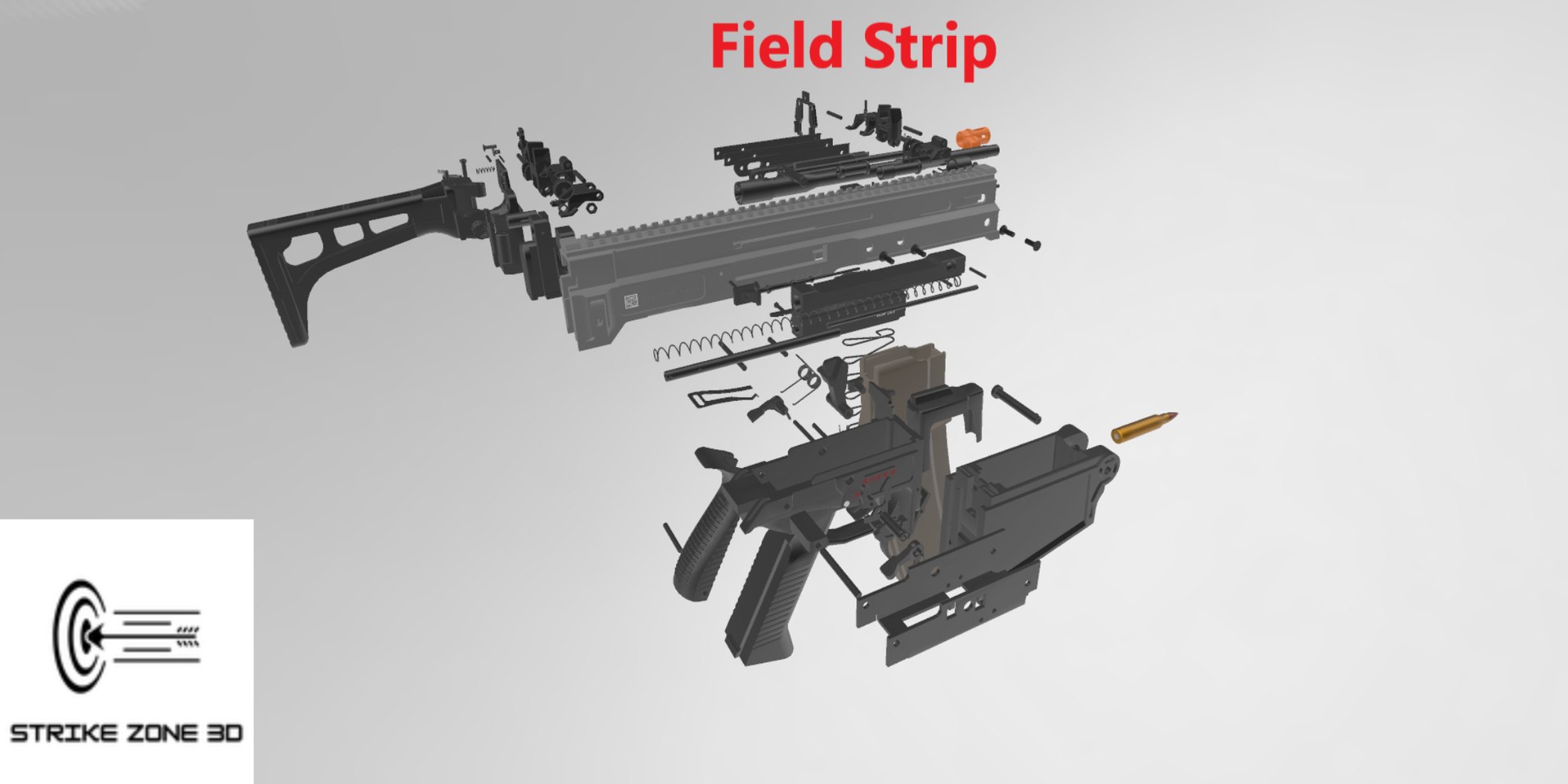P-Z 805 Brem 3D Print Toy Gun 3D Model - TurboSquid 2315901