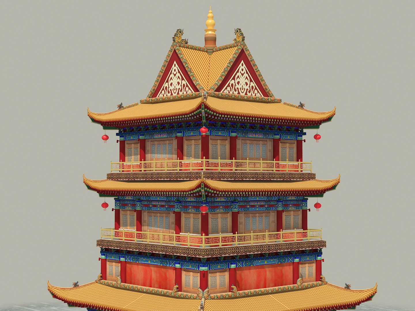 Chinese Building 3D Model | 1145194 | TurboSquid