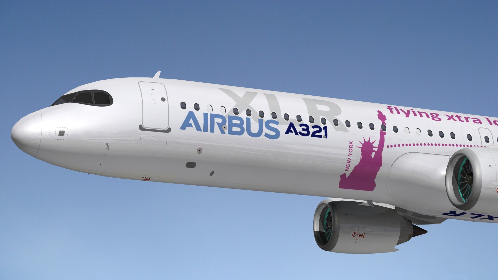 3D A321Neo XLR House Color - TurboSquid 2104711