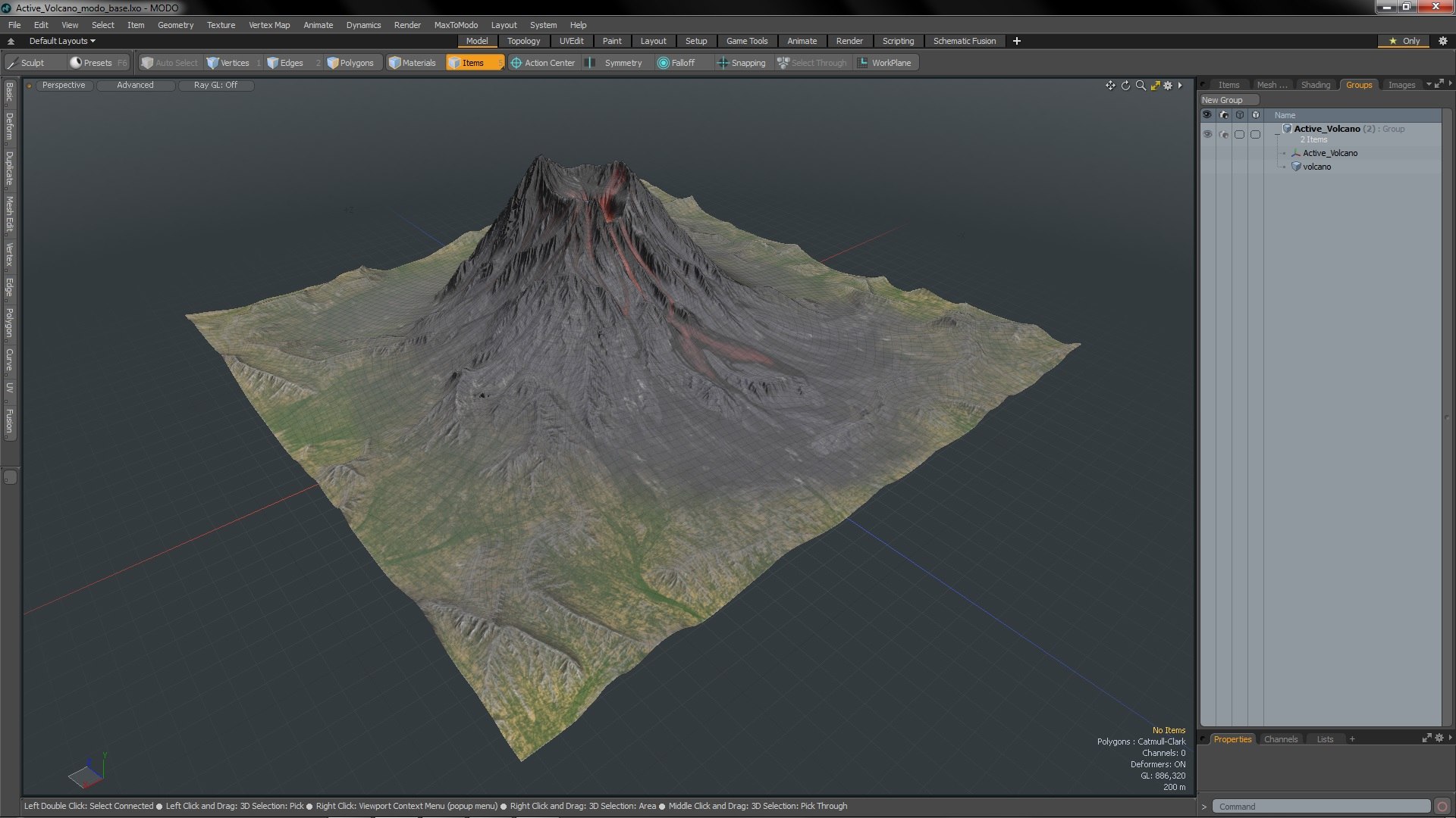 3D model Active Volcano - TurboSquid 1999822