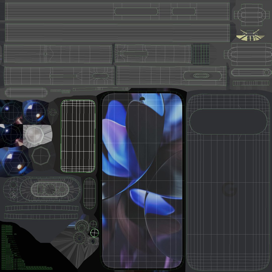 3D Google Pixel 9 Pro Obsidian Model - TurboSquid 2282633