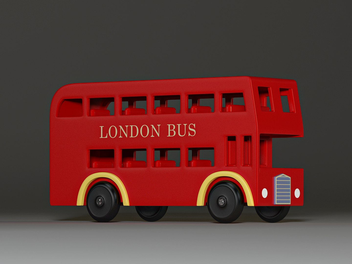 London Bus Toy Souvenir 3D Model - TurboSquid 1351498