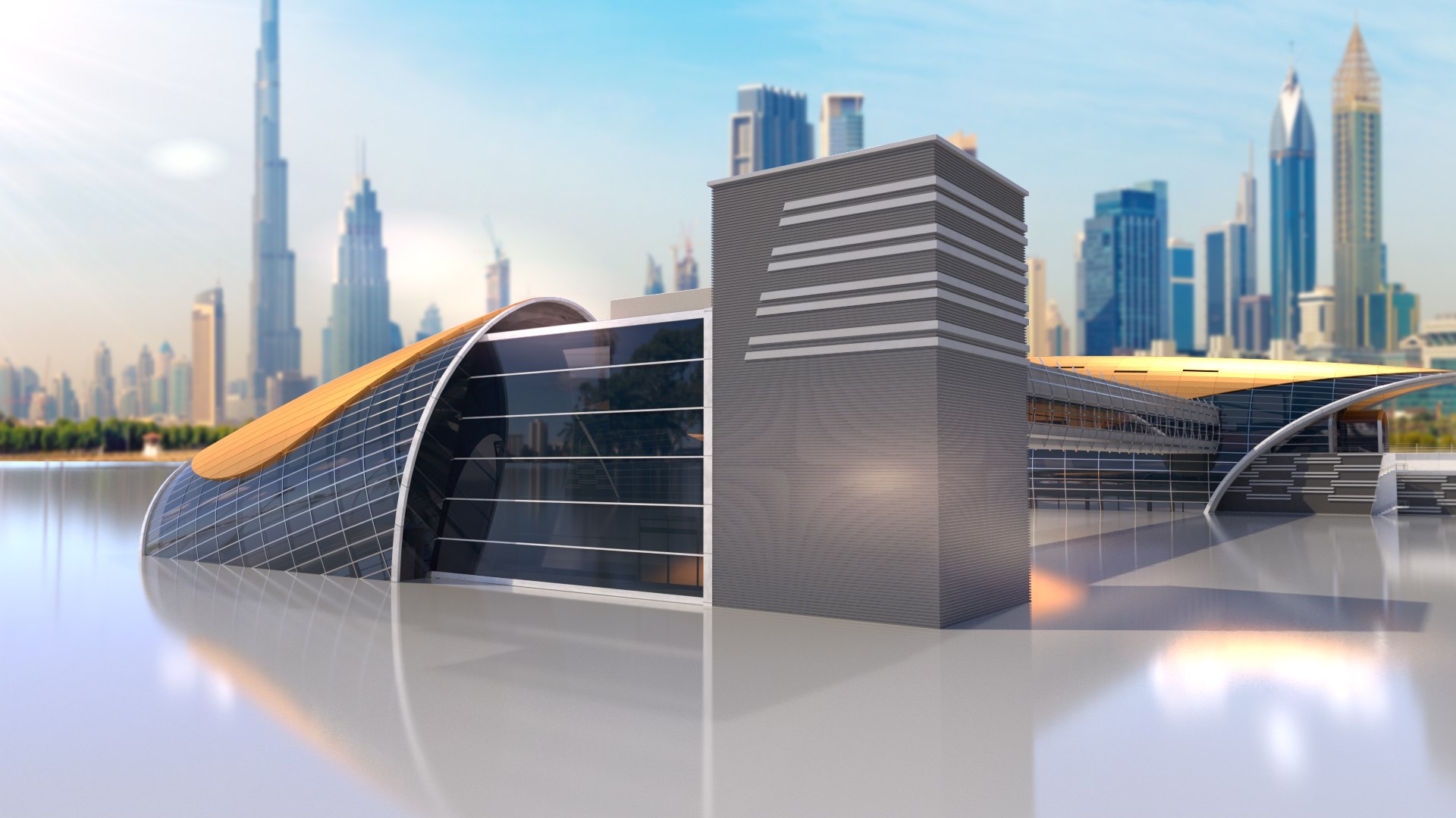 3D Dubai Metro Stations - TurboSquid 1551807