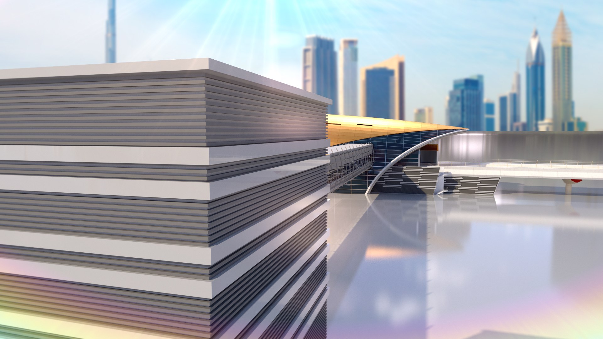 3D Dubai Metro Stations - TurboSquid 1551807