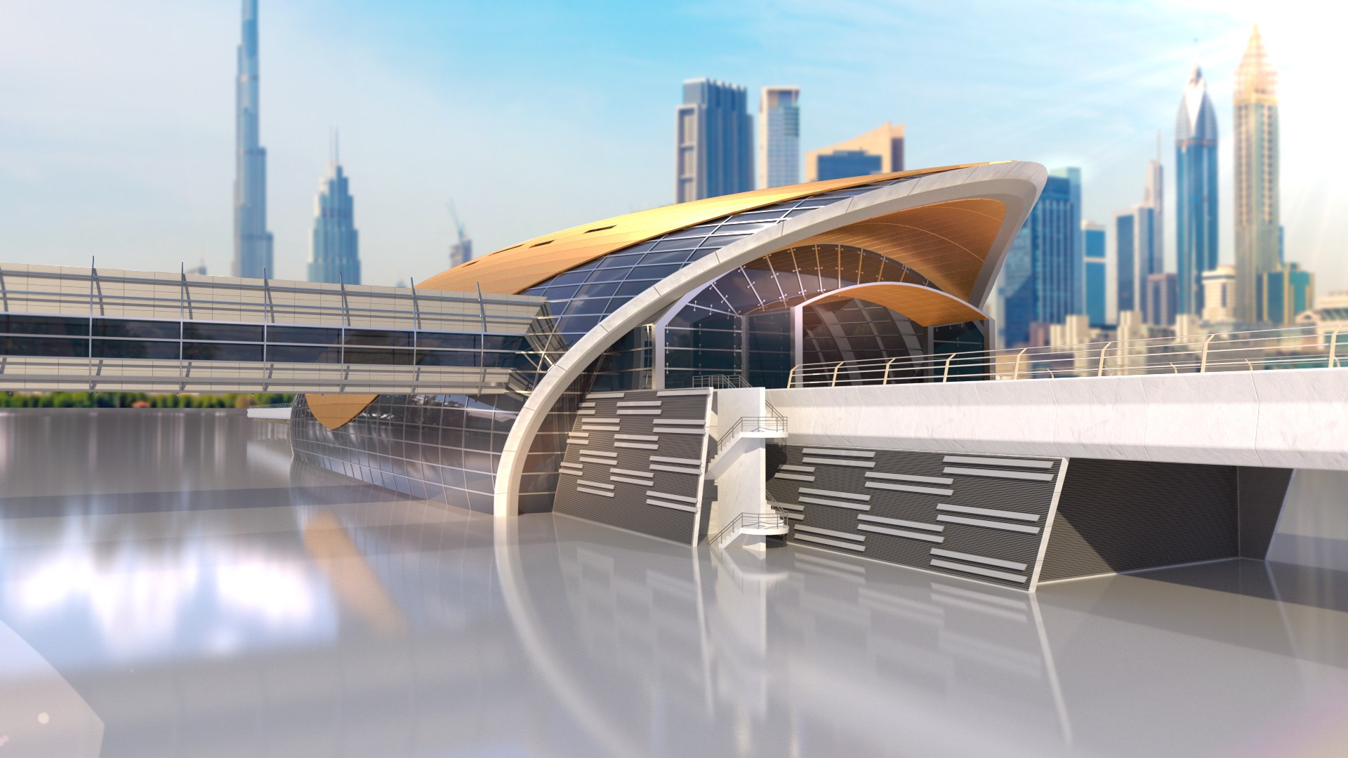 3D Dubai Metro Stations - TurboSquid 1551807