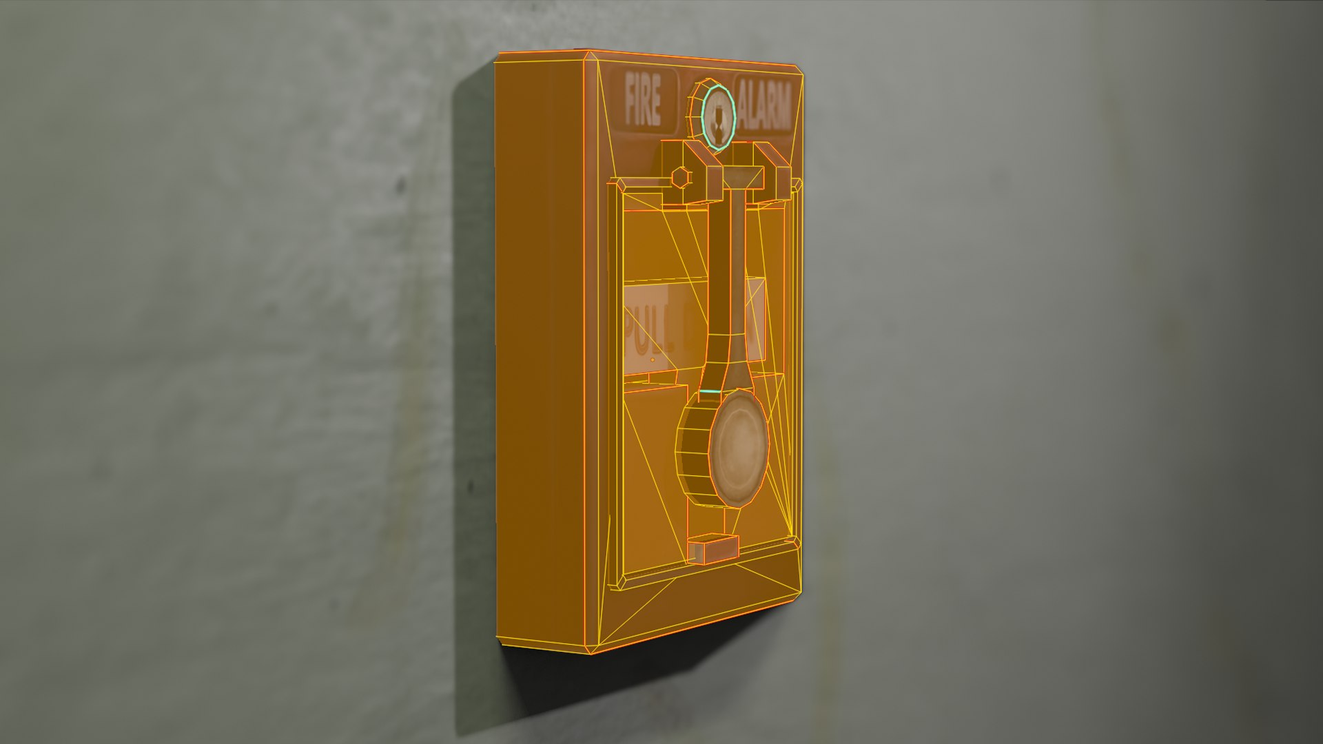 3D Fire Alarm Button Model - TurboSquid 2210475