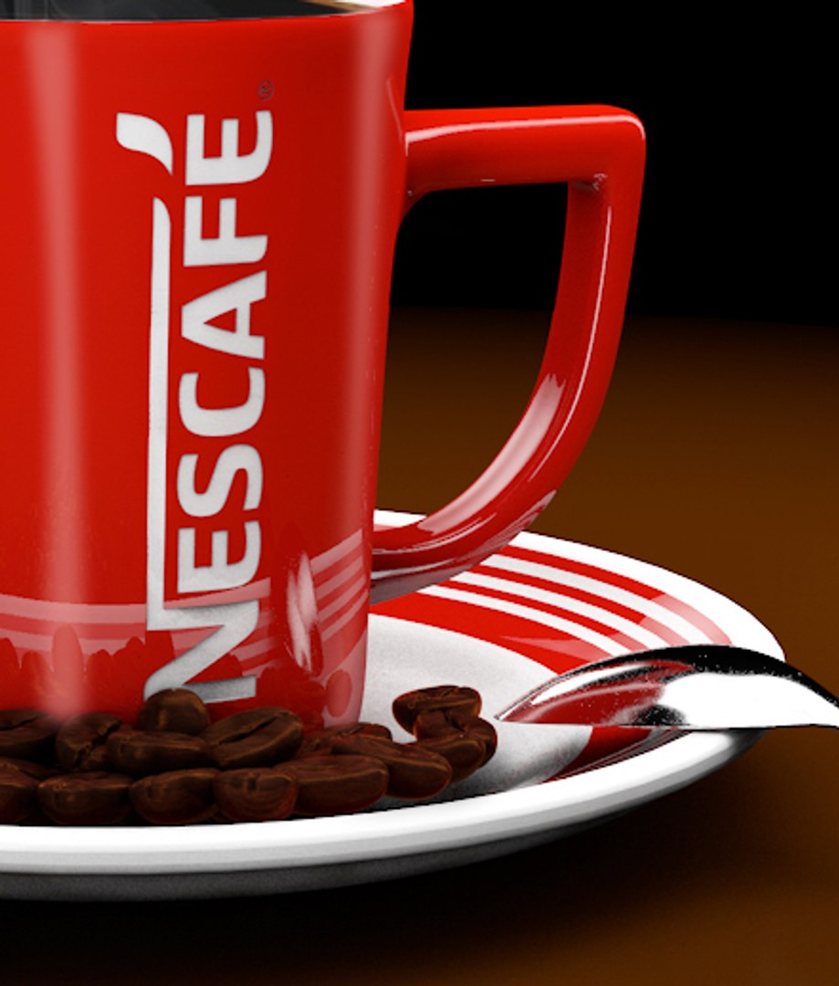3d Nescaf Coffee Model