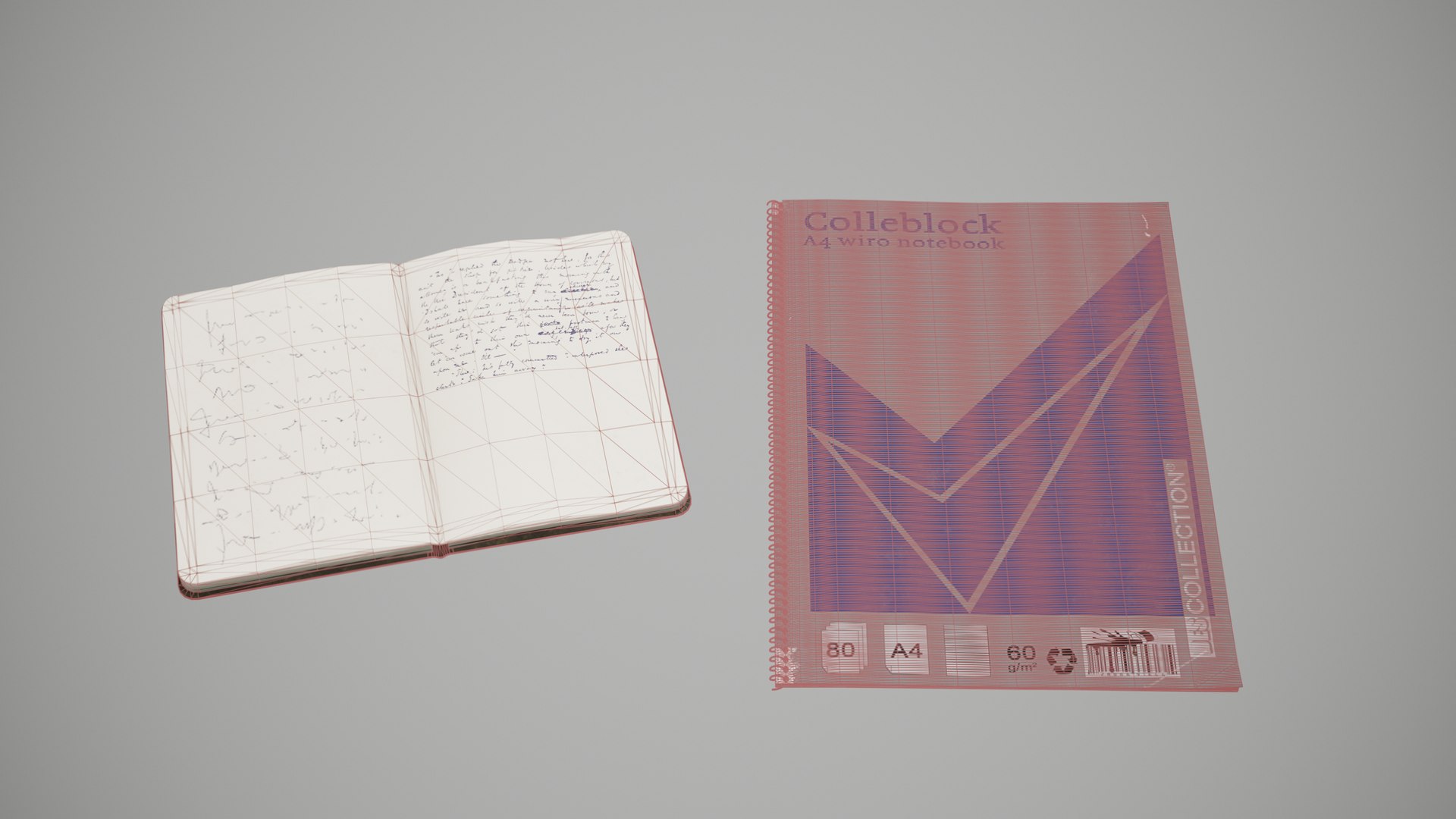 3D Notebooks Journals Model - TurboSquid 1551586