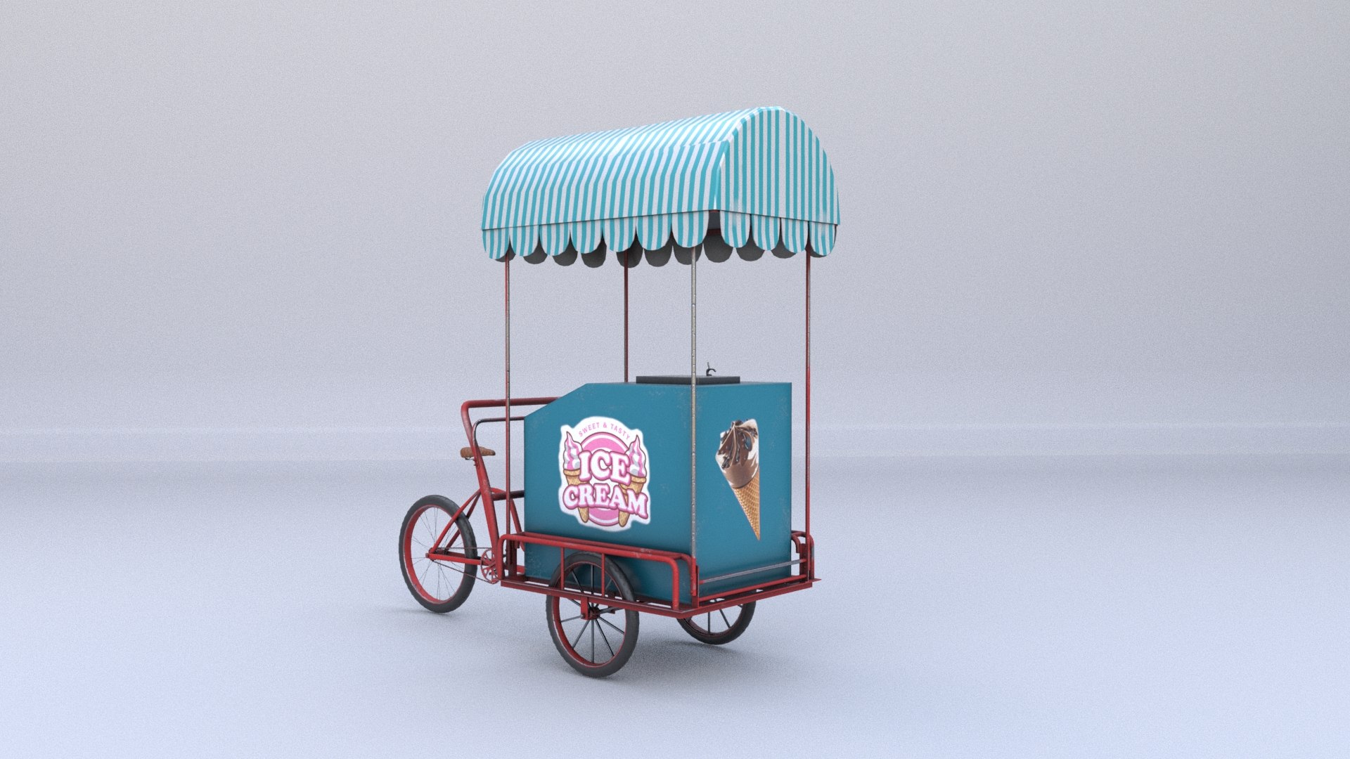 Ice Cream Cart 3D - TurboSquid 2209771