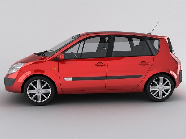 renault scenic car 3d fbx